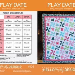 Play Date Quilt Pattern- PDF - Etsy