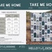 Take Me Home Quilt Pattern PDF - Etsy