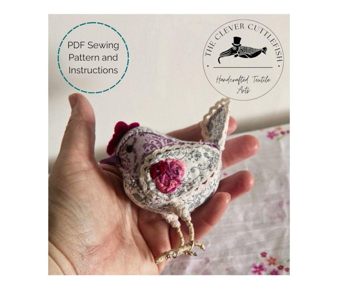 Small Handmade Bird Sewing Pattern, PDF, Digital Download, Bird ...