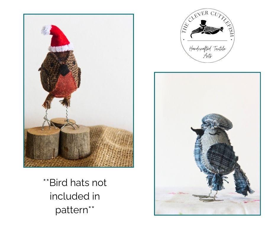 Small Handmade Bird Sewing Pattern, PDF, Digital Download, Bird ...