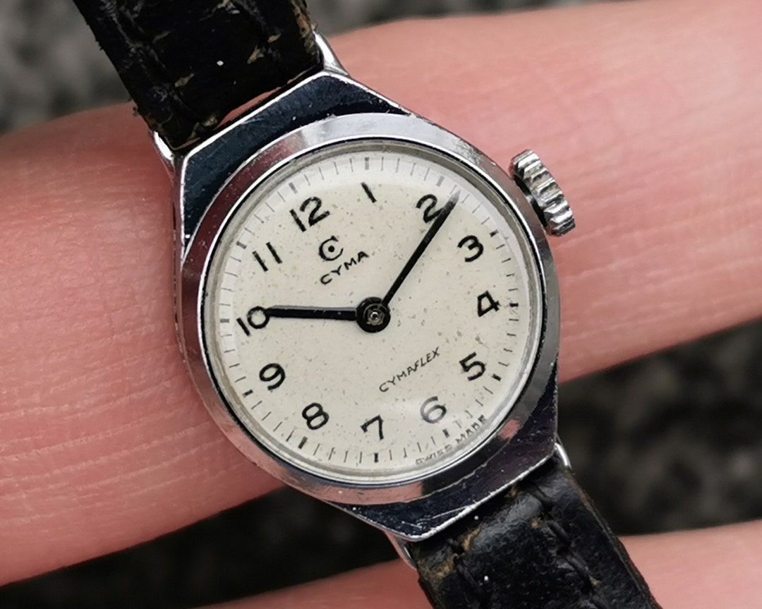1950s Women's CYMA Cymaflex Watch Swiss Made Stainless Steel, Round ...