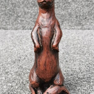 Vintage Traditional Characters Priory Castings Otter & Fish Sculpture ...