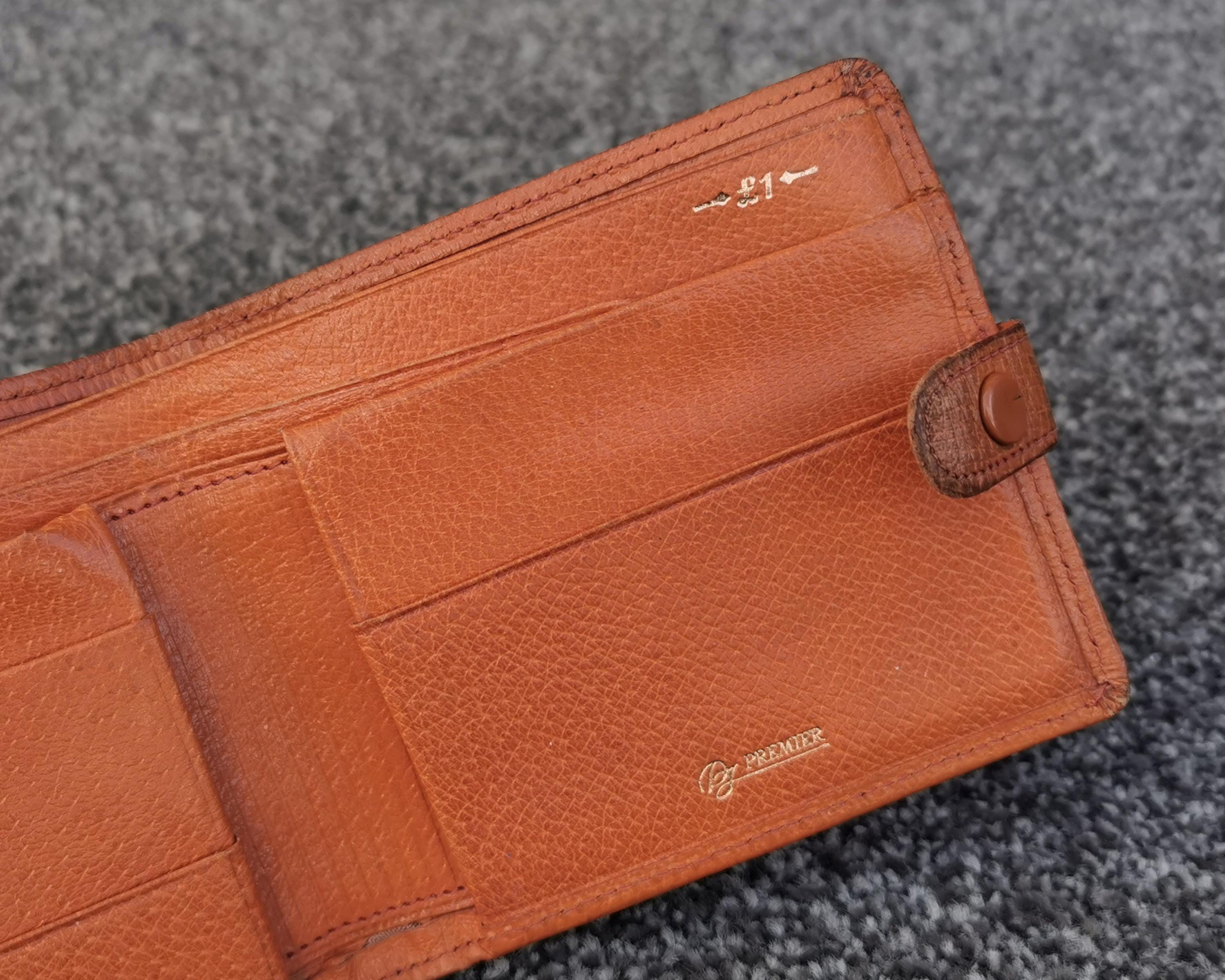 PJ 'premier' Vintage Pigksin Leather Notecase Pocket Wallet, 1960s/70s ...