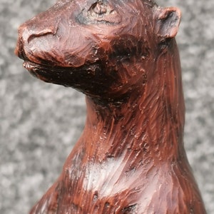 Vintage Traditional Characters Priory Castings Otter & Fish Sculpture ...