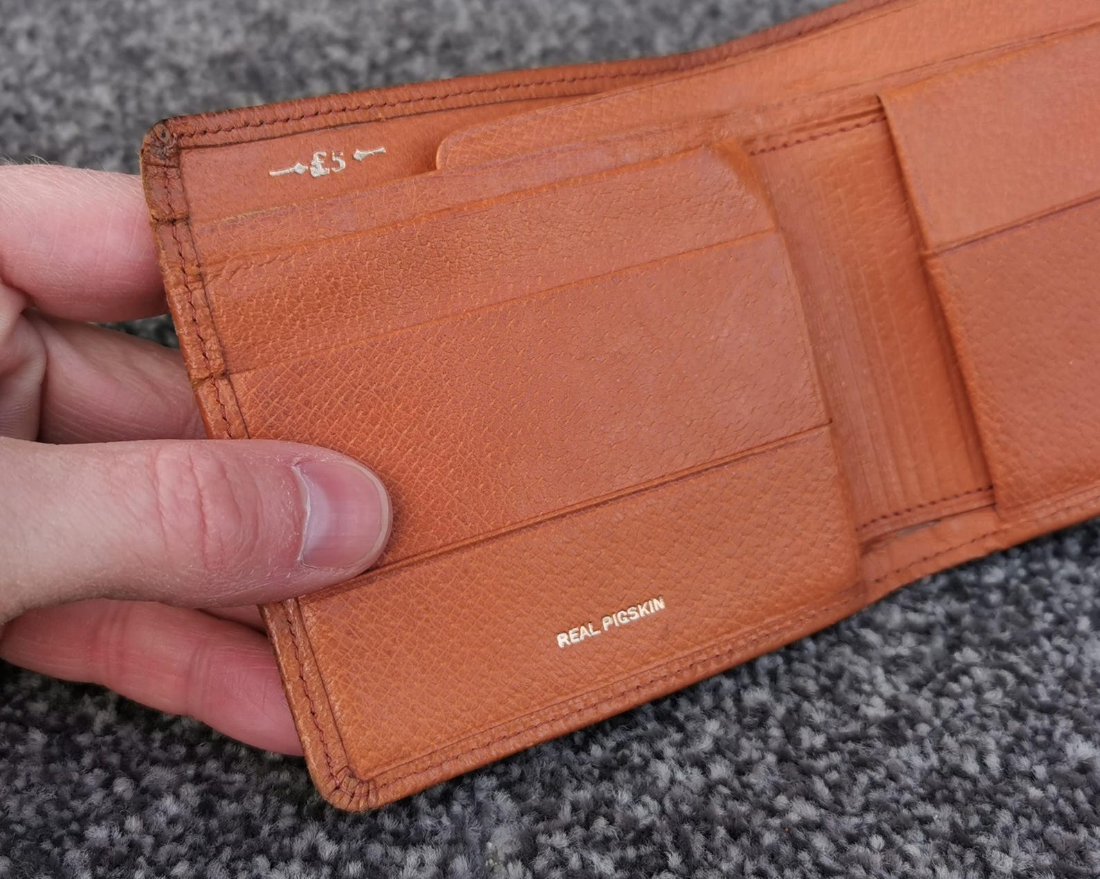 PJ 'premier' Vintage Pigksin Leather Notecase Pocket Wallet, 1960s/70s ...