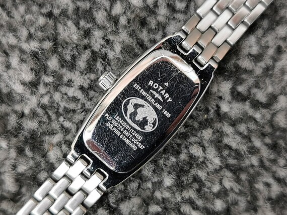 Rotary Cocktail Watch Tonneau Diamante Bezel, Stainle… - Gem