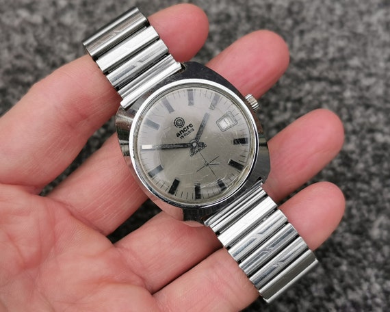 Vintage French ANCRE 15 Rubis Hand Wind Watch Round S… - Gem