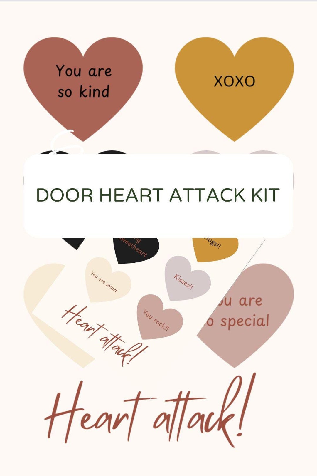 Valentine's Day Heart Attack Kit,aesthetic Valentine Digital Download ...