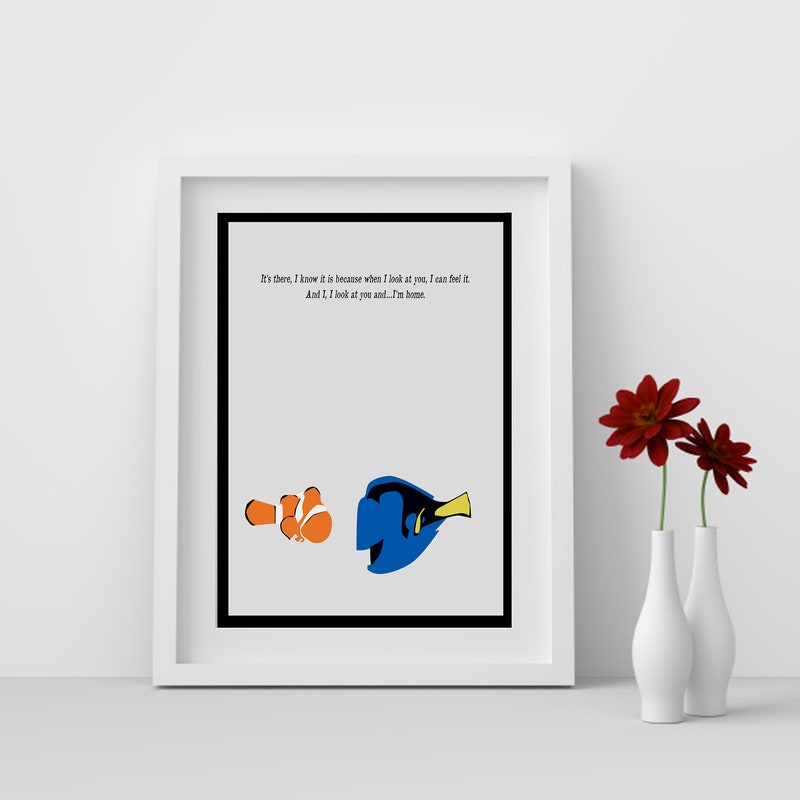 Nemo and Dory Quote - Etsy UK