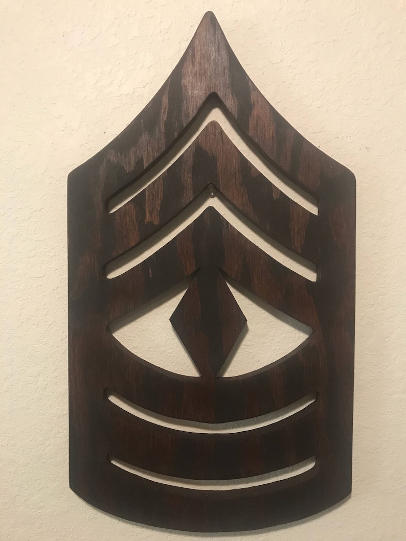 Military Rank Wall Army Wood Art Wall Decor - Etsy