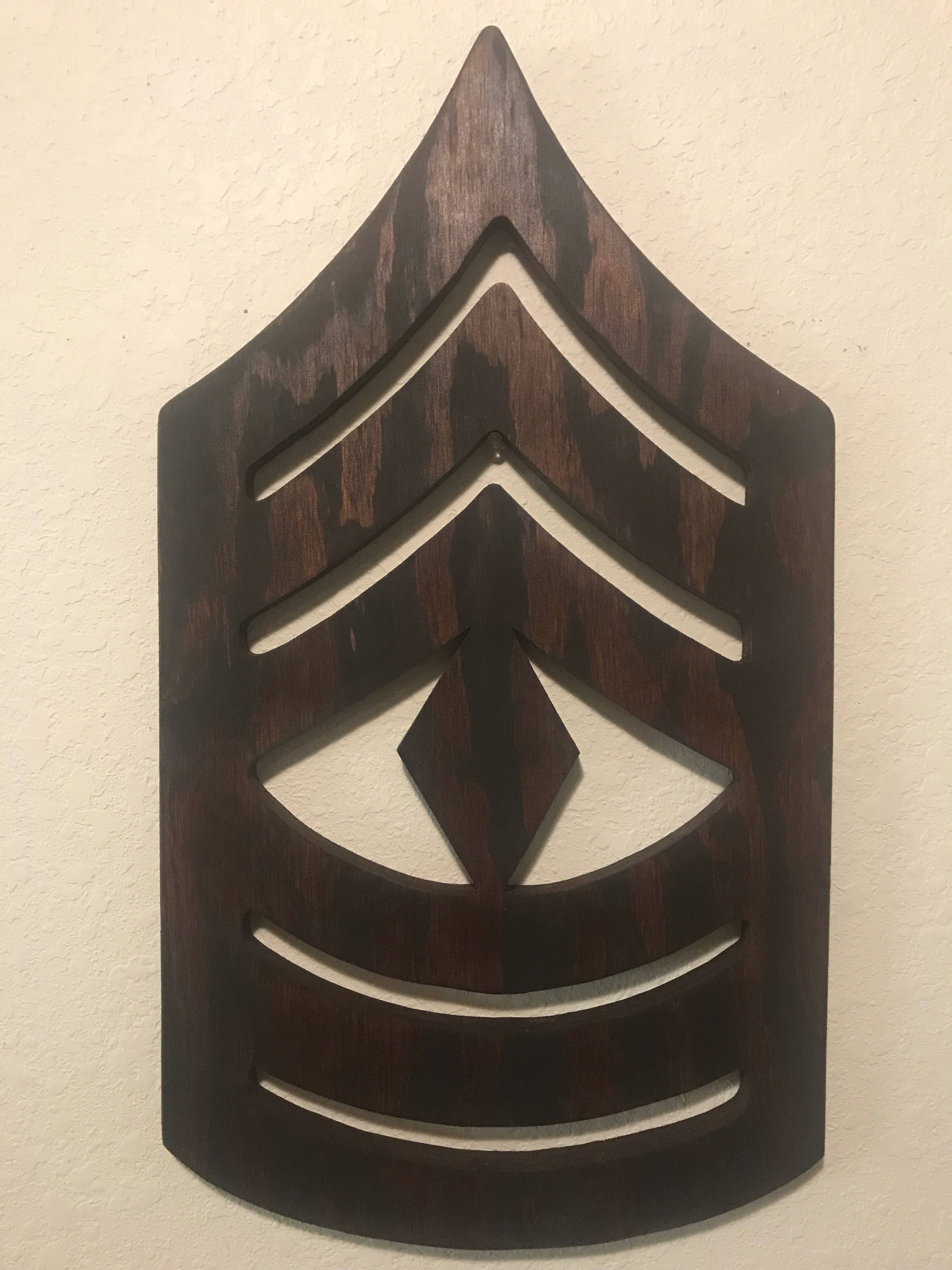 Military Rank Wall Army Wood Art Wall Decor - Etsy