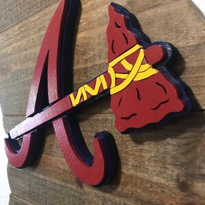Atlanta Braves, Wood Art, Wall Decor - Etsy