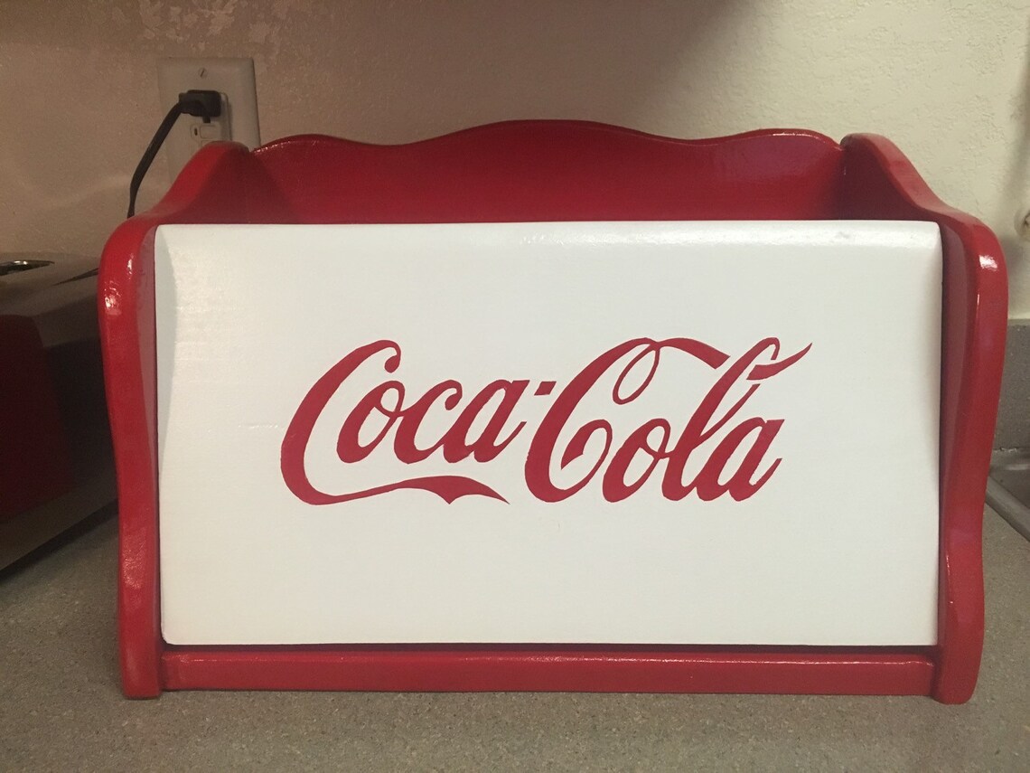 Coca-cola Kitchen Bread Box - Etsy