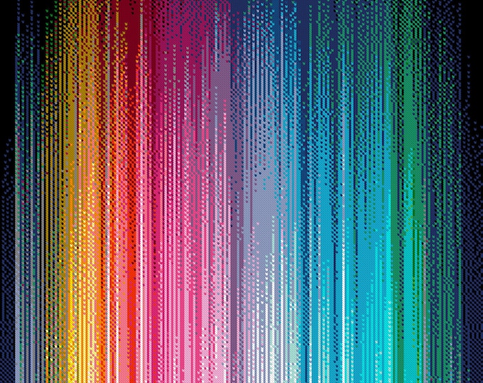 Large Abstract Art, Line Art Printable Wall Art, Colorful Poster Print ...