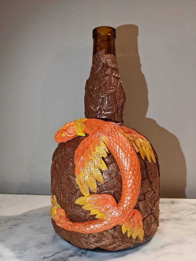 Decorative Phoenix Dragon Bottle DND Sculpture Dragon - Etsy