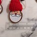 Set of 4, Santa Claus Natural Wood Christmas Tree Ornaments - Etsy