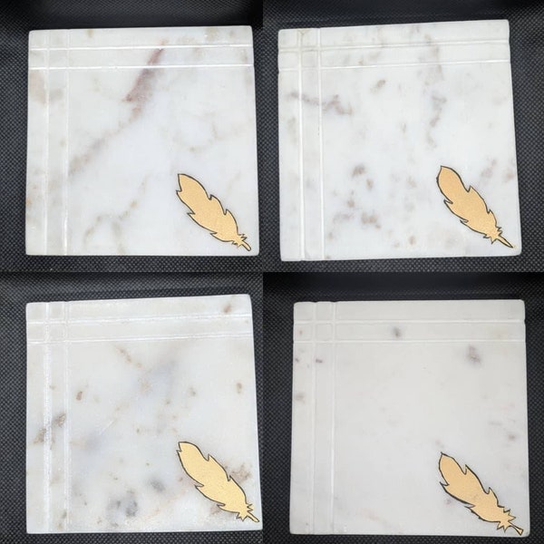 Marble Coasters - Etsy Canada