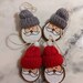 Set of 4, Santa Claus Natural Wood Christmas Tree Ornaments - Etsy