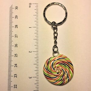 Lollypop Candy Key Chain, Polymer Clay Food Key Chain - Etsy