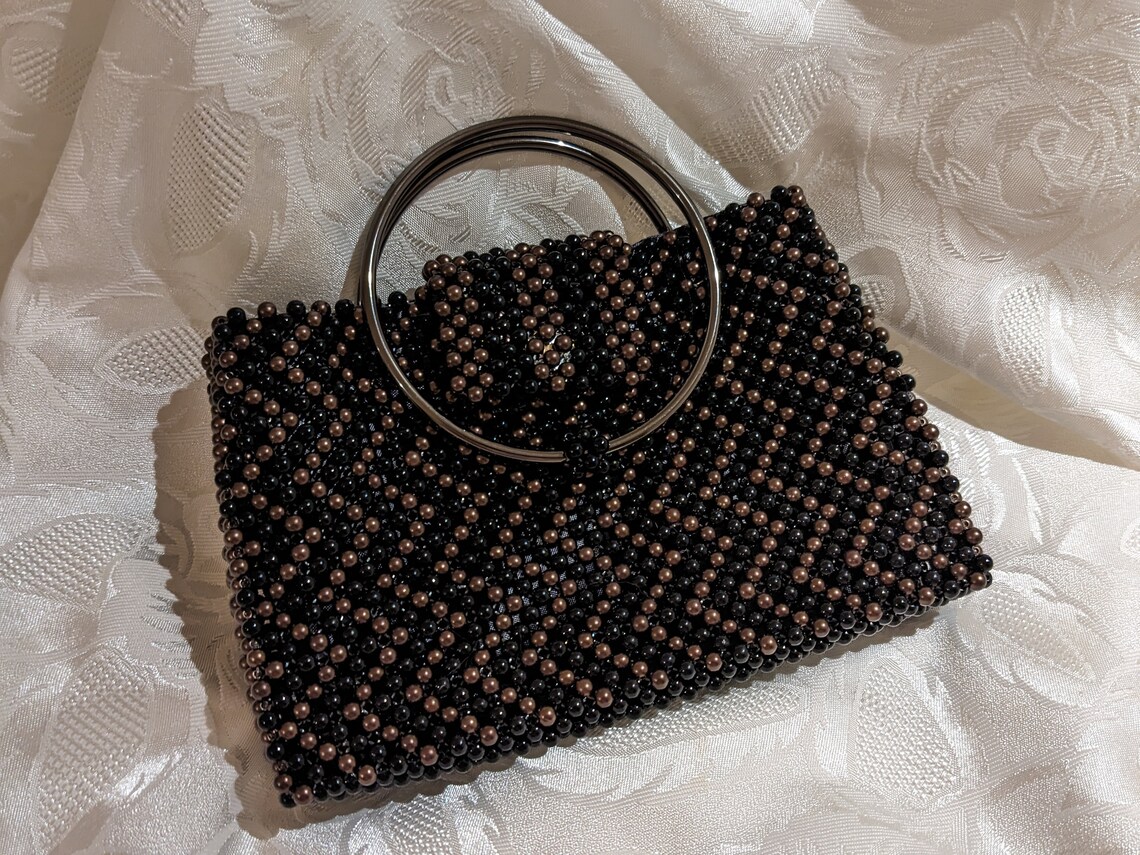 Lined Beaded Luxury Bag, Wedding Handbag, Beaded Bridal Purse, Evening ...