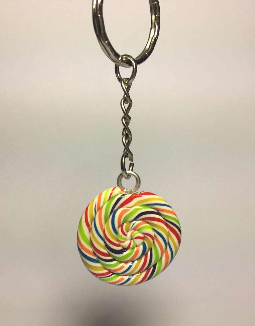 Lollypop Candy Key Chain, Polymer Clay Food Key Chain - Etsy