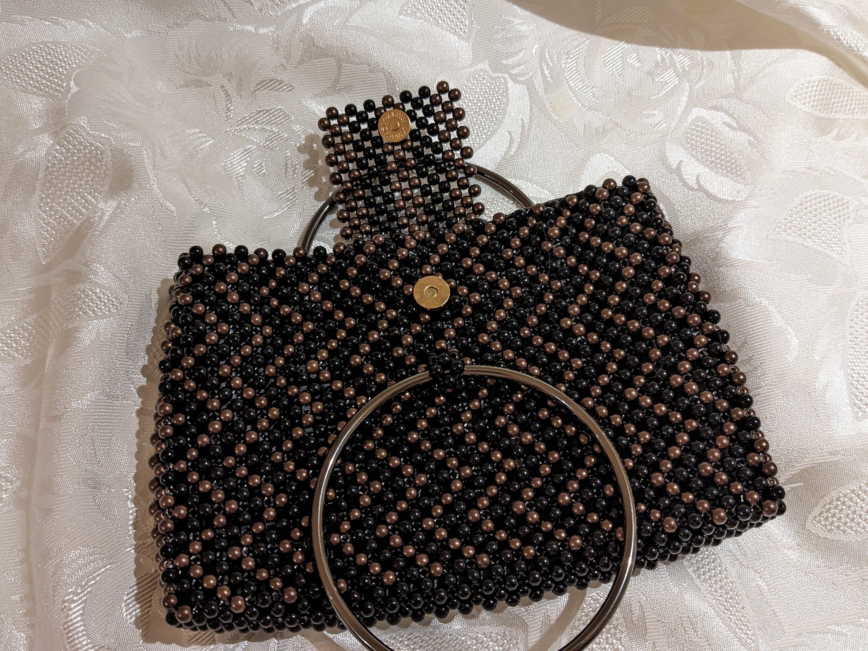 Lined Beaded Luxury Bag, Wedding Handbag, Beaded Bridal Purse, Evening ...