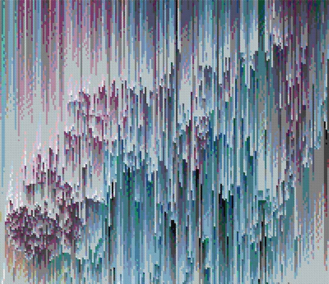 Embroidery Pattern - Geometric Abstract Art, Cross Stitch PDF, Instant ...