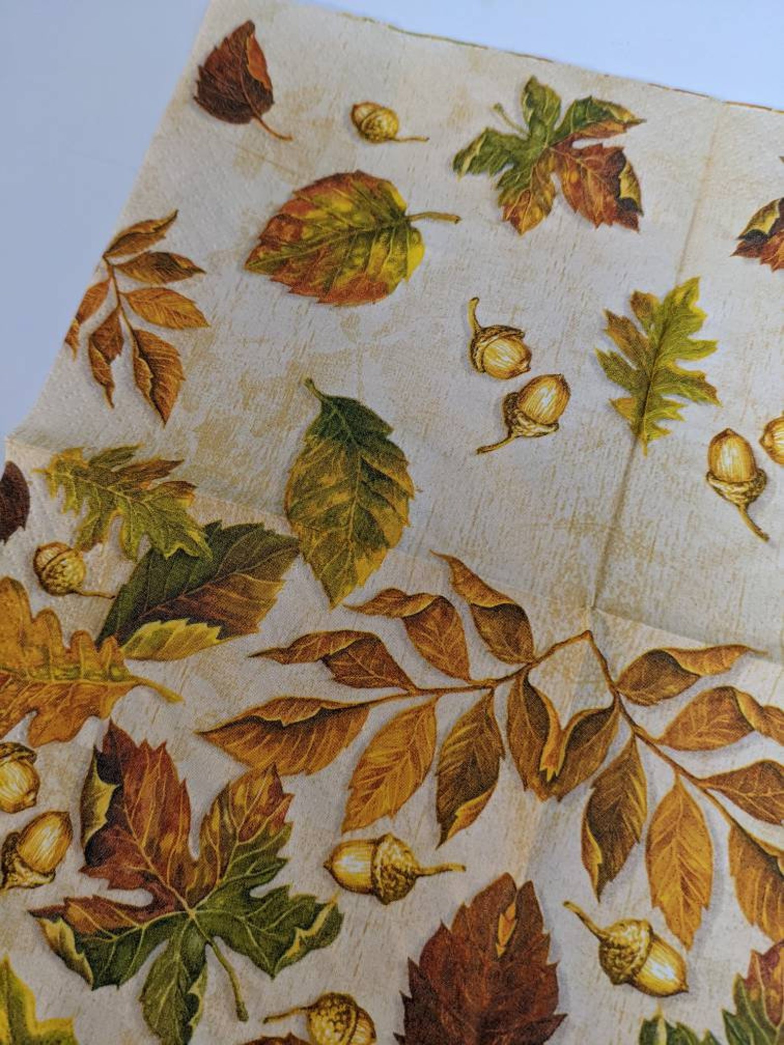 Fall Leaves Decoupage Paper Napkins Set of 4 for - Etsy