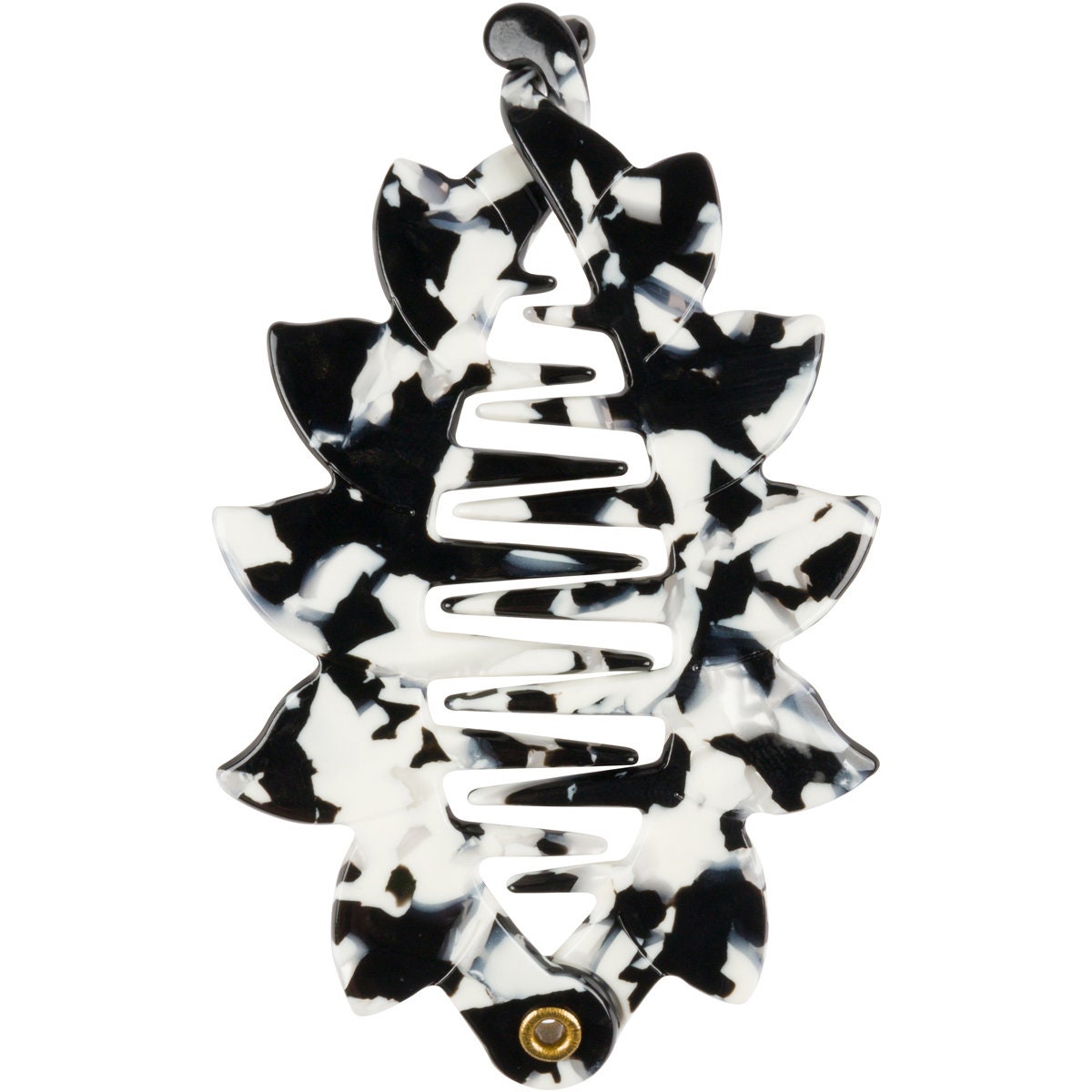 Black and White Classic Fish Clip Girl Hair Clip Women Hair Clip Hair ...