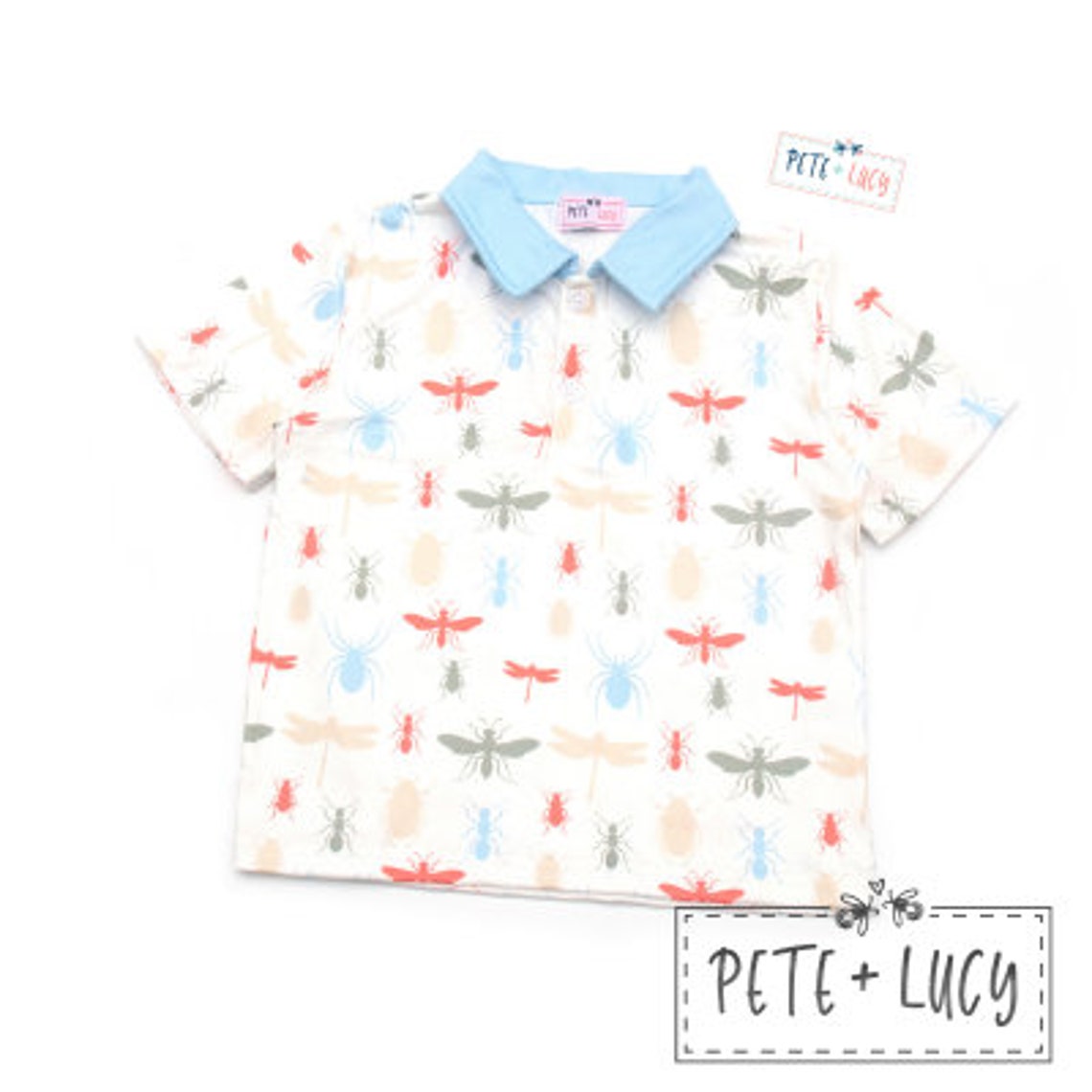 Pete + Lucy Boys Bug Polo Shirt - Etsy