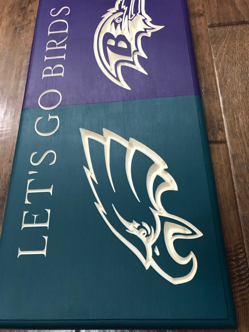 A House Divided NFL Football Carved Engraved Wood Sign | Etsy