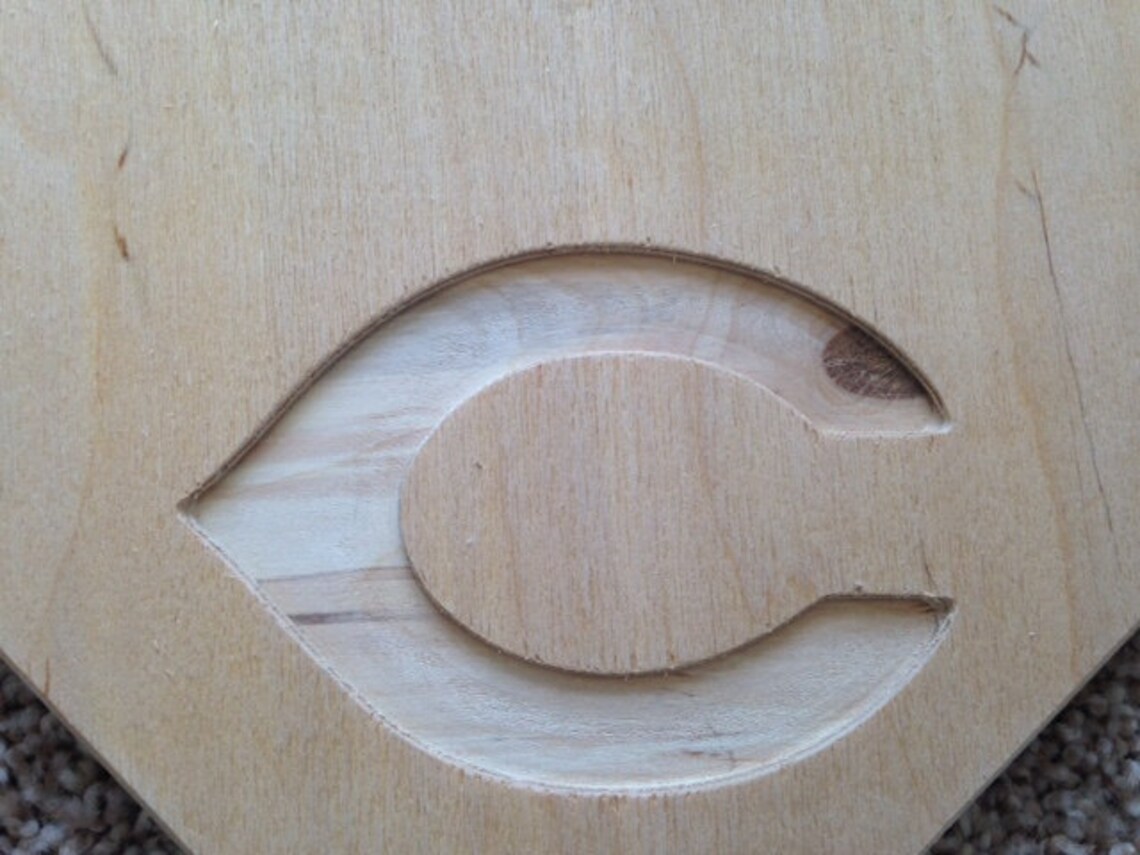 Cincinnati Reds Home Plate Wood Sign . Baseball Sign . Customizable ...