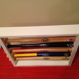 Mini Baseball Bat Display Holder Rack – Table Top or Wall Mount – Holds ...