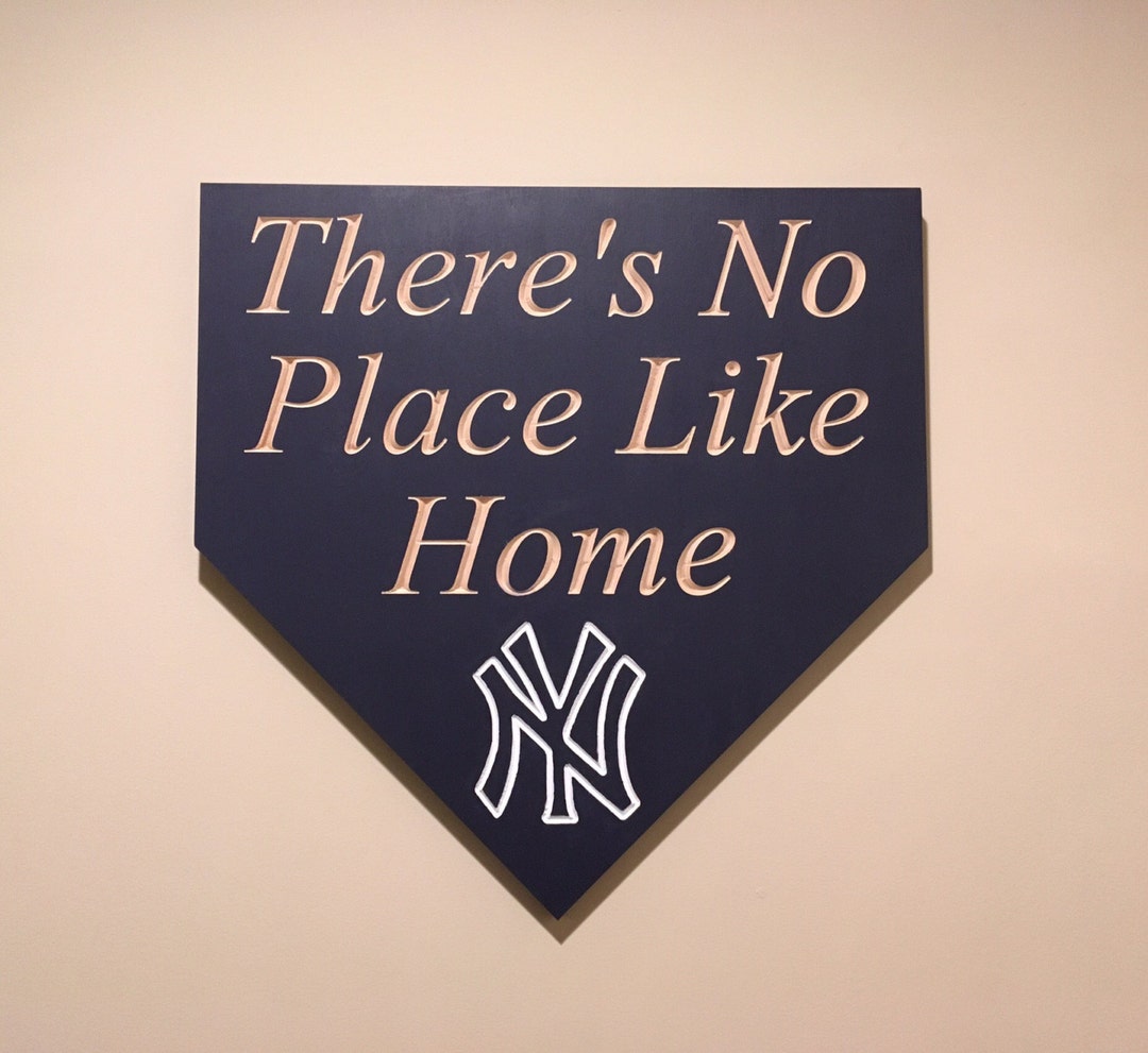 New York Yankees Home Plate Wood Sign . Baseball Sign . Customizable ...