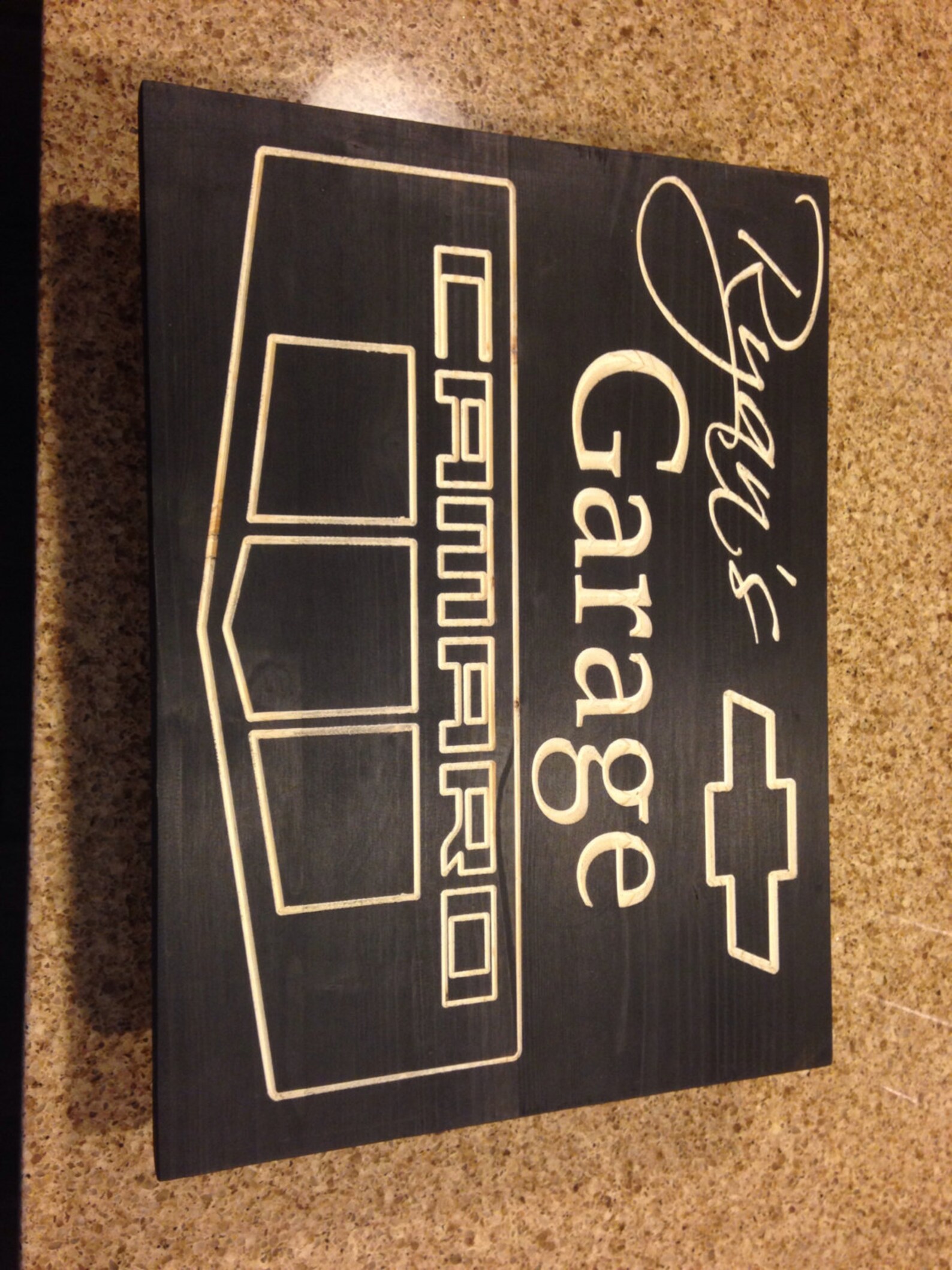 Custom Garage Workshop Carved Wood Sign - Man Cave Customized Garage ...