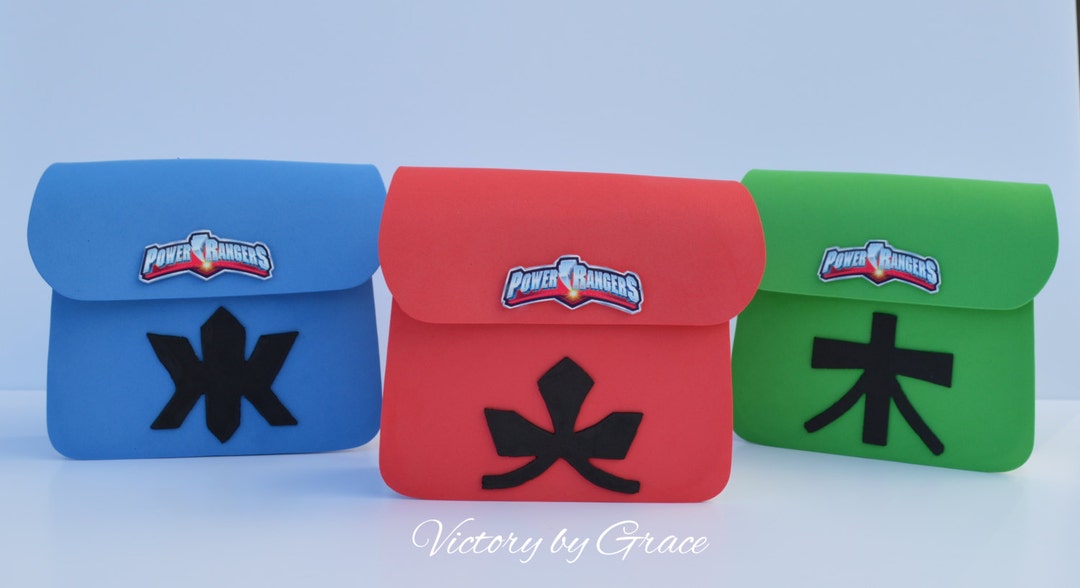 Power Rangers Favor Bags, Dino Charger Rangers Favor, Power Rangers ...