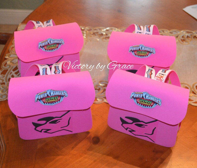 Power Rangers Favor Bags, Dino Charger Rangers Favor, Power Rangers ...