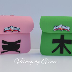 Power Rangers Favor Bags, Dino Charger Rangers Favor, Power Rangers ...