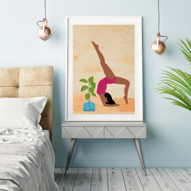 Yoga Studio Art - Etsy