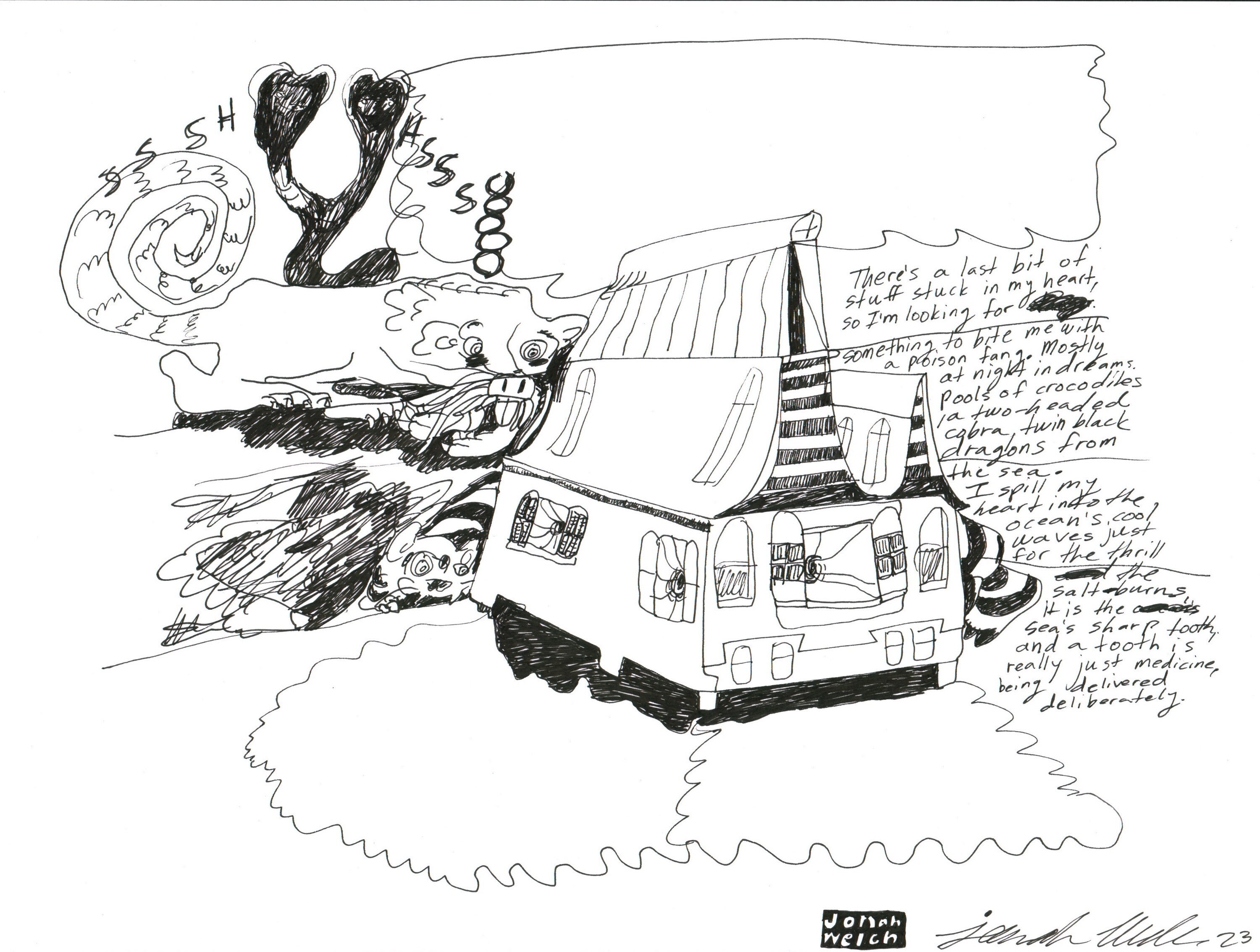Ink Fang Poem, 2023 - Etsy