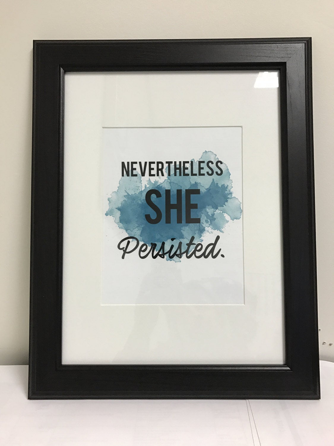 Nevertheless She Persisted Print Elizabeth Warren Quote Print - Etsy