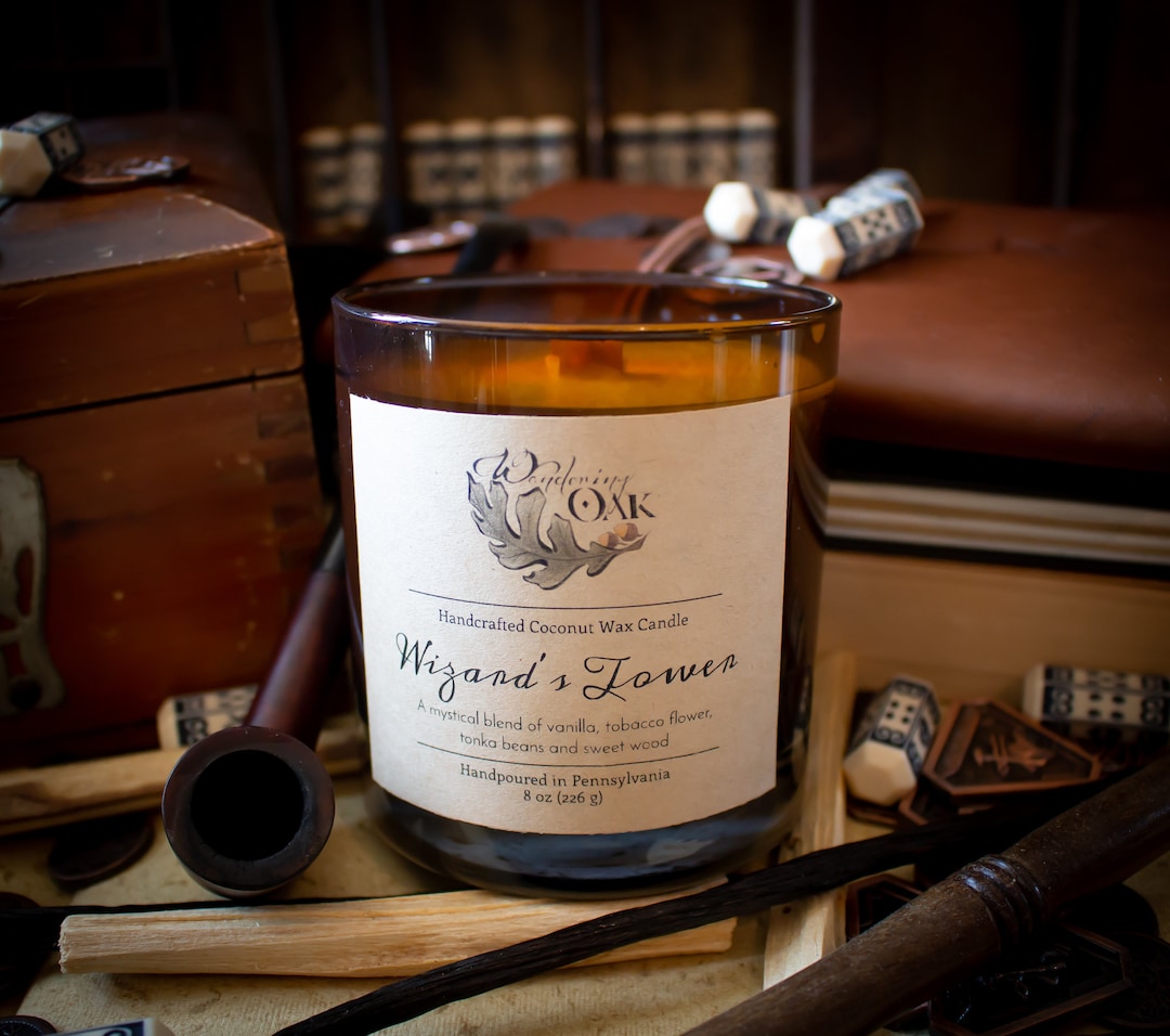 Wizard's Tower (BG3 Inspired) | Wooden Wick Coconut Wax Candle | All ...