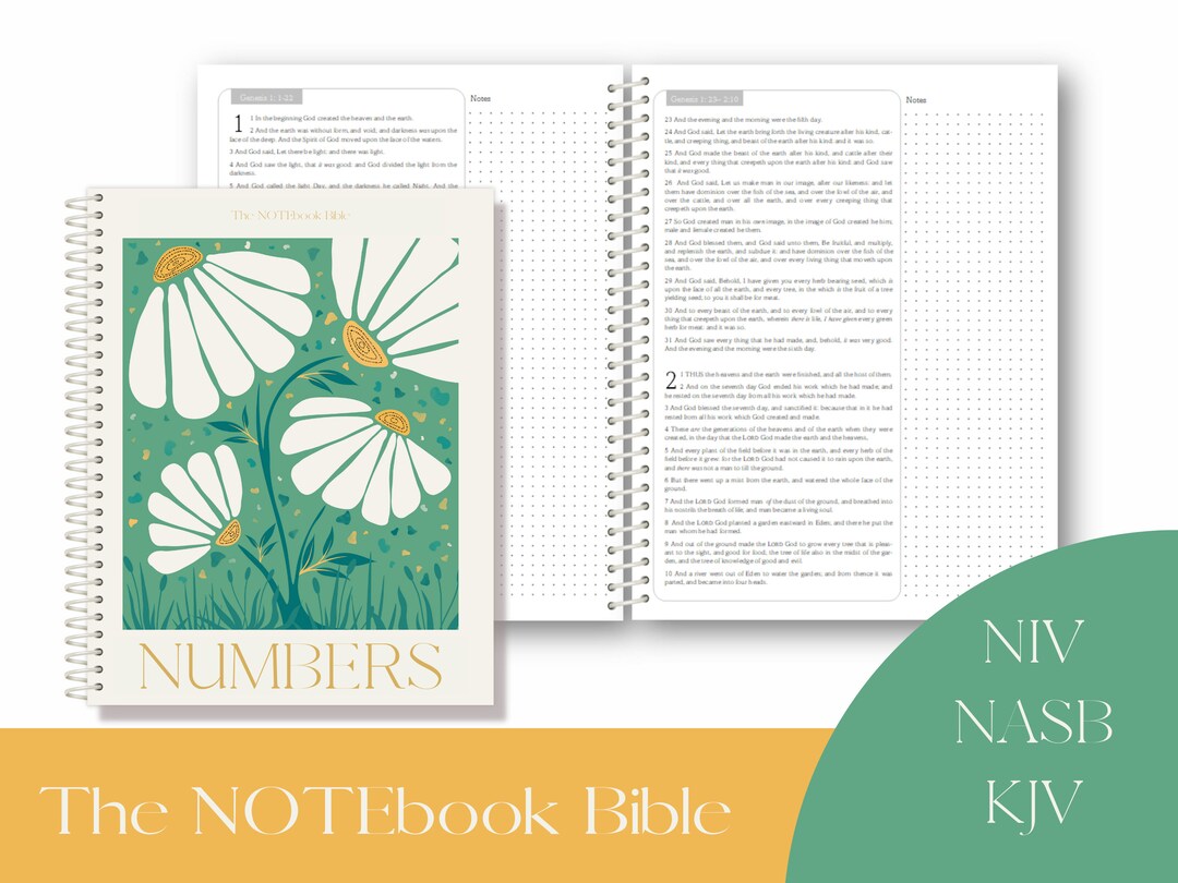 Notebook Bible Book of Numbers Individual Spiral Books of - Etsy