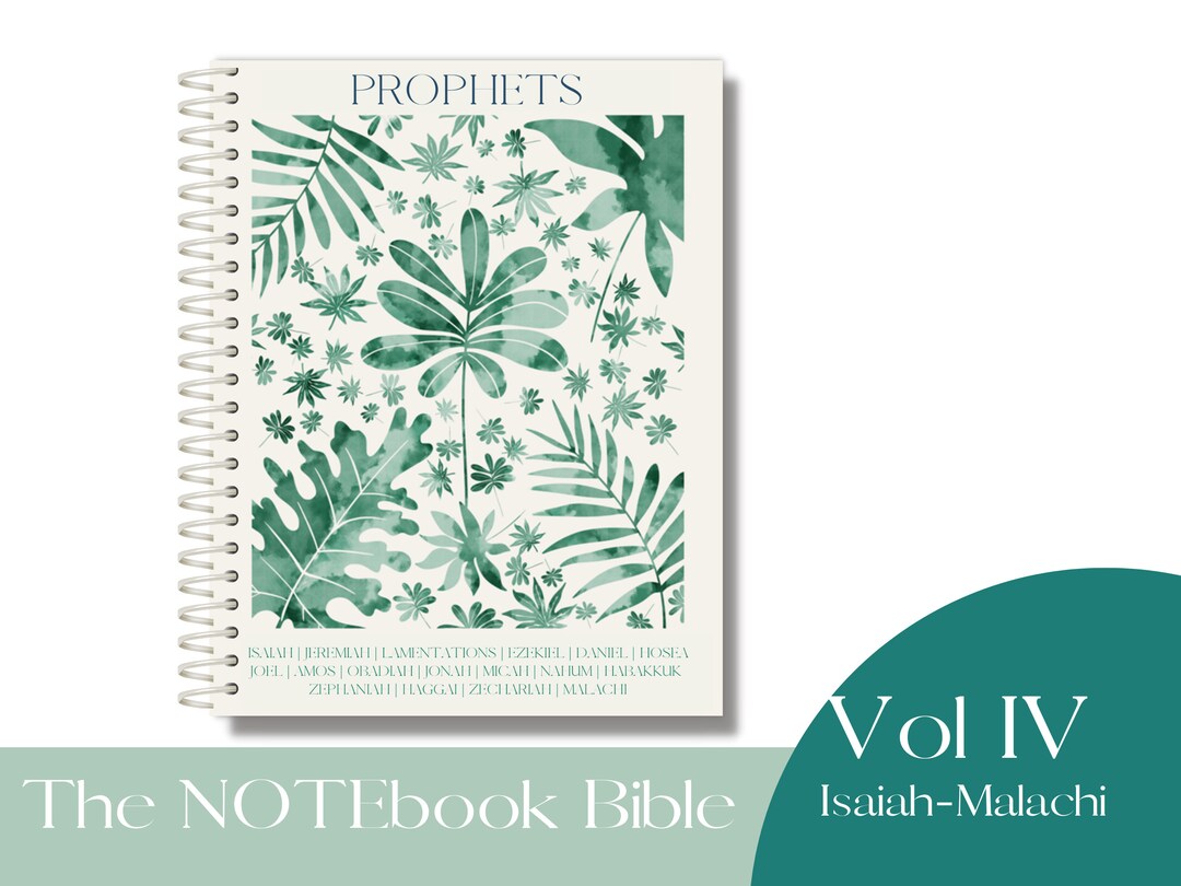 Notebook Bible Vol 4 | Prophets | Isaiah Through Malachi | Spiral Books ...