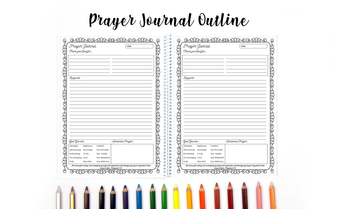 Prayer Devotional Journal 8x5 Handheld Spiral Bound 75 Page - Etsy