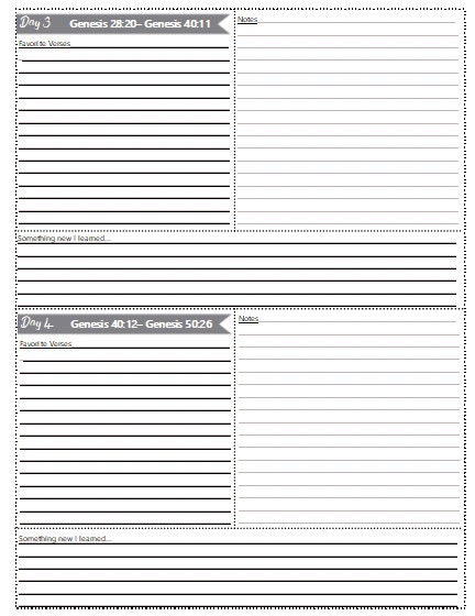 90 Day Bible Reading Challenge Printable Guide Decorative | Etsy