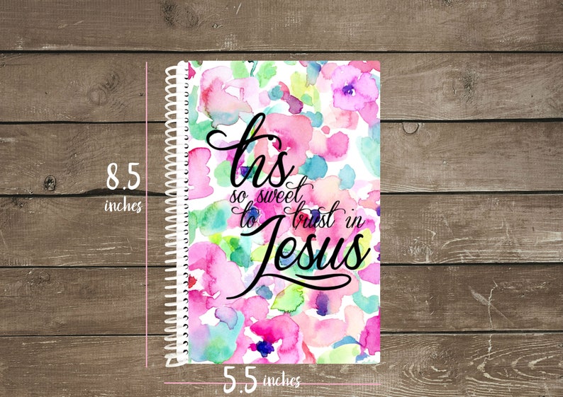 Prayer Devotional Journal 8x5 handheld spiral bound 75 page | Etsy
