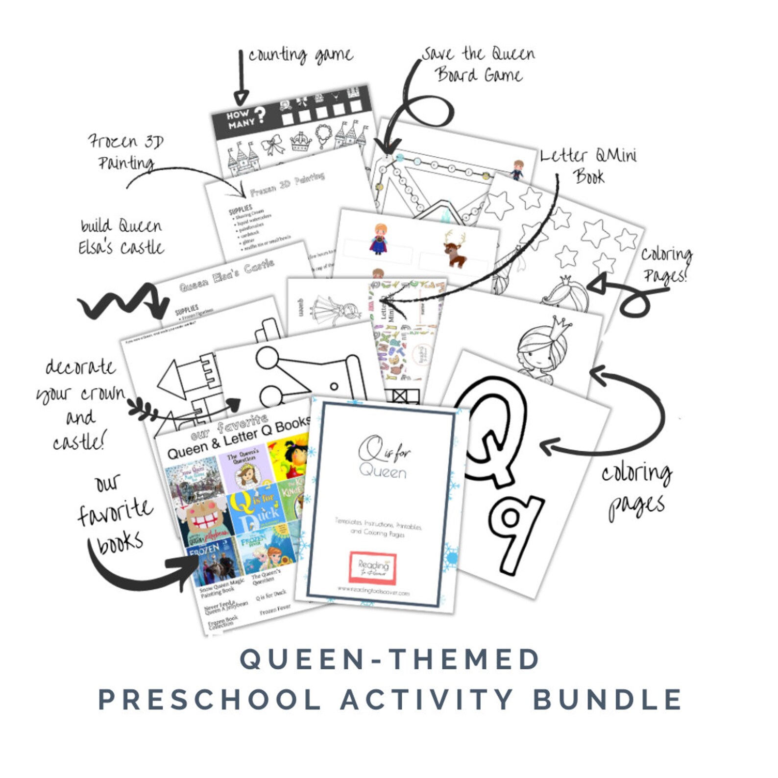 Q is for Queen Preschool Activities - Etsy