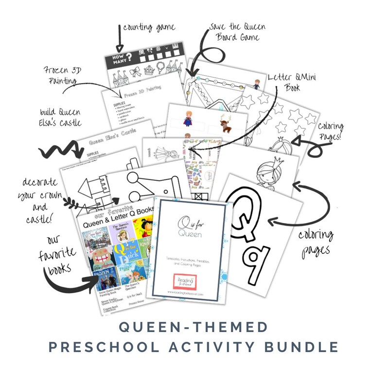Q is for Queen Preschool Activities - Etsy