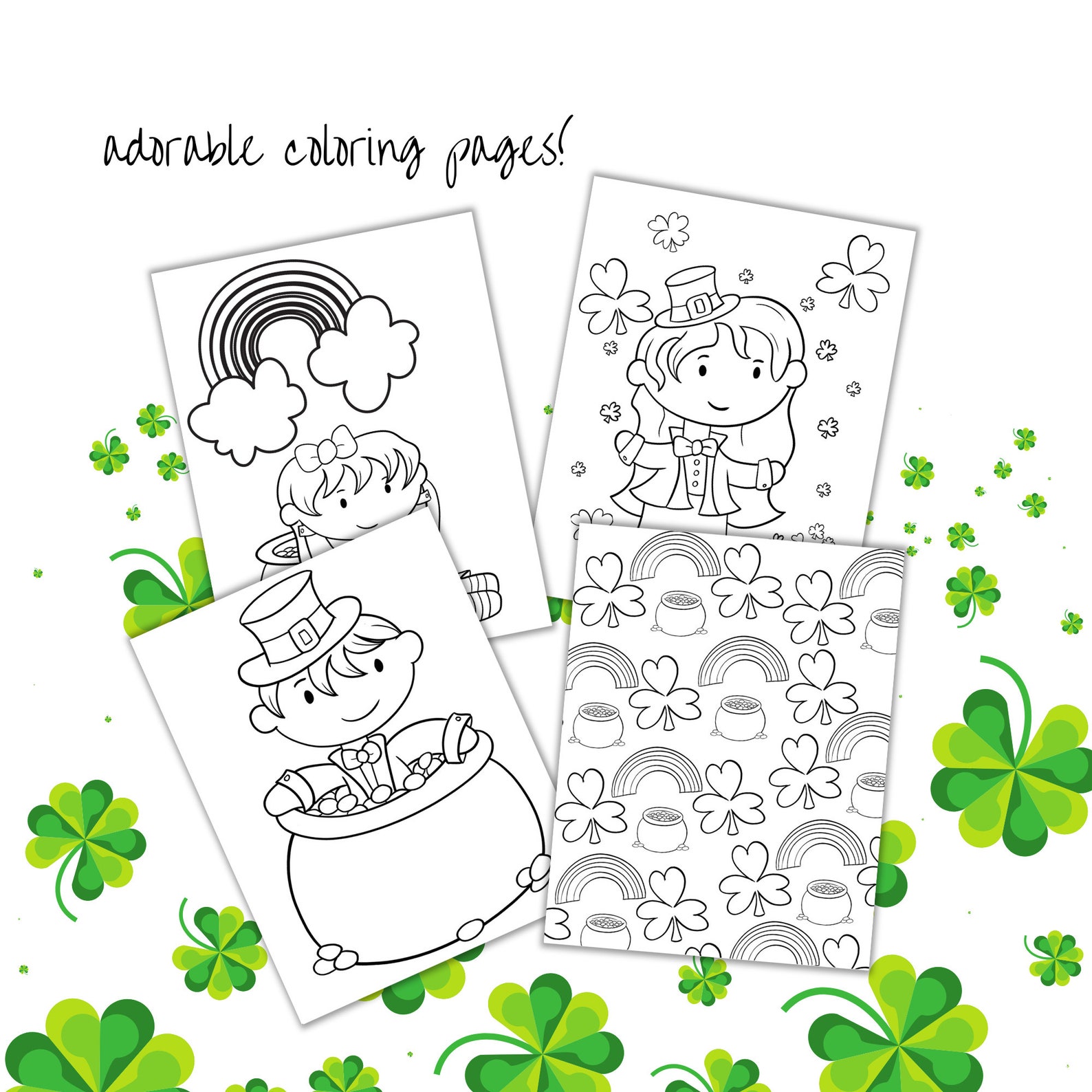 St.patrick's Day Craft + Activity Bundle - Etsy